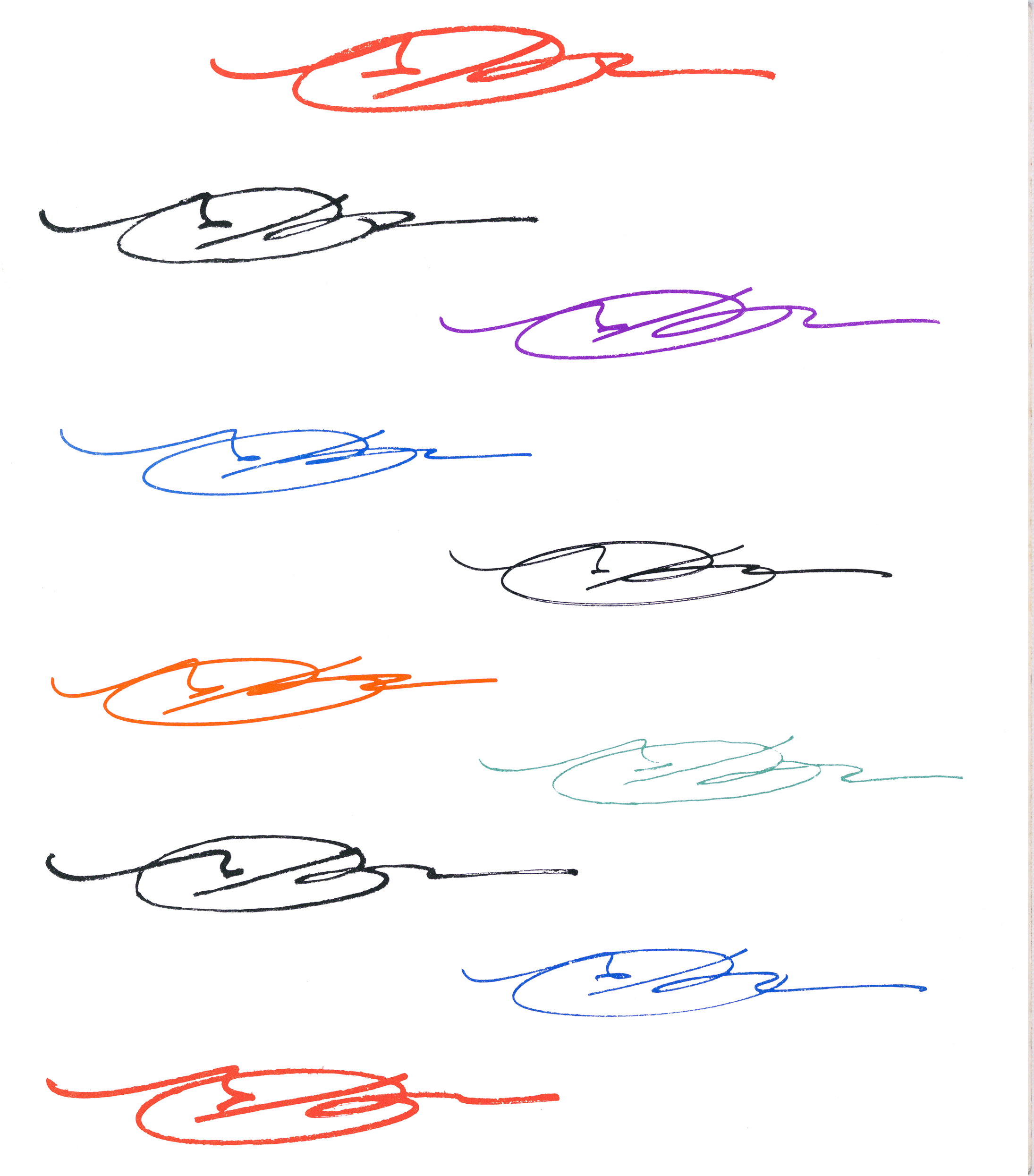 Arabic Signatures Samples